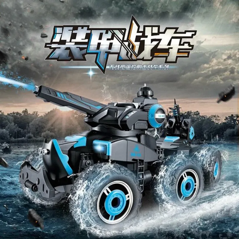 Rc Toy Vehicle 6 Wheels Military Rc Car With Water Shooting - Buy Rc ...