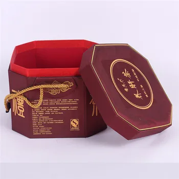 Chinese Tea In Red Paper Box With Handdle - Buy Chinese Tea In Red Box ...