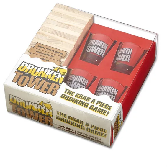 Drunken Tower Jenga Shots Jenga Adulto Juegos de Mesa Fiesta GENERICO ...