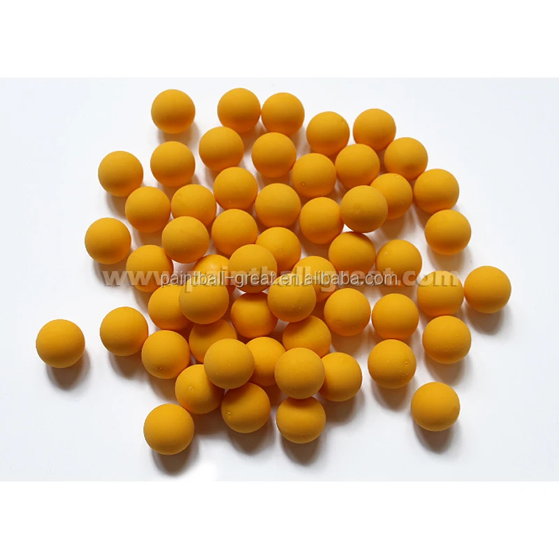 500 Rounds /bag 0.68cal Rubber Reusable Ball For Paintball Training ...