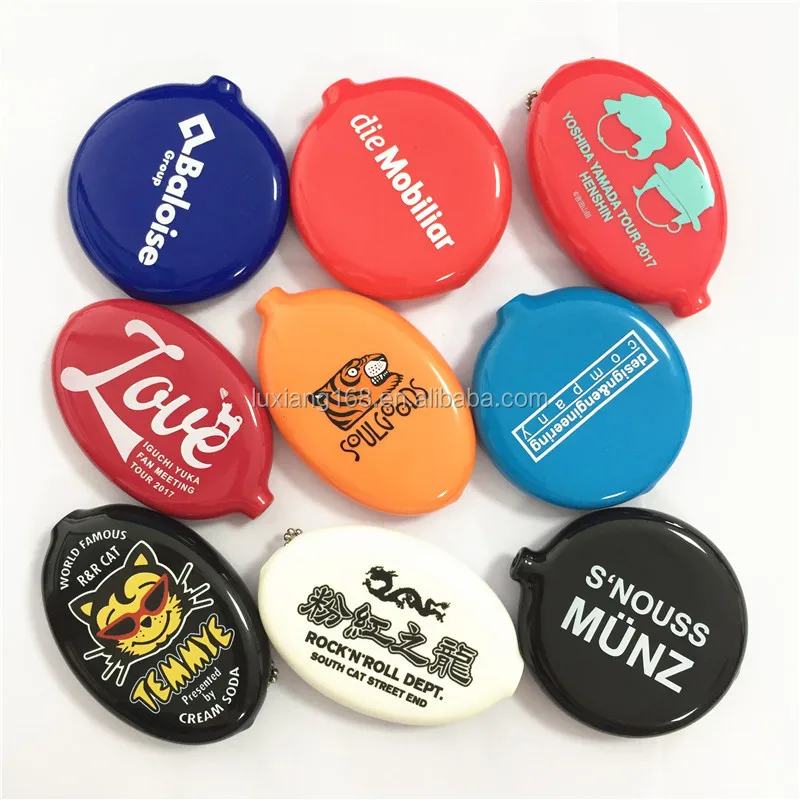 Wholesale & OEM PVC Custom Oval Shape Coin Purse with Logo