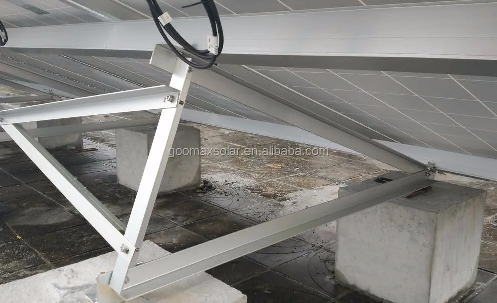 Solar Panel Triangular Mounting Structure For Flat Roof Or Tin Roof ...