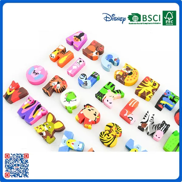 Cute Alphabet Shaped Erasers - Perfect for School Gifts