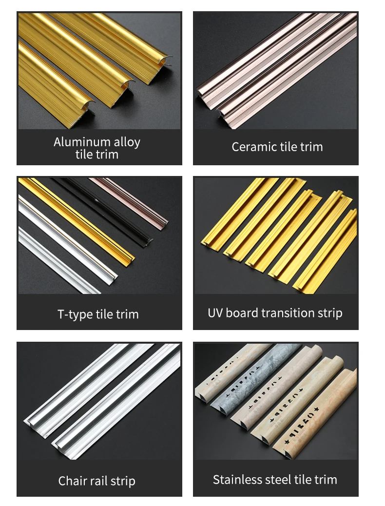 March Expo Floor Transition Strips Aluminum Tile Trim T Shape Flexible ...