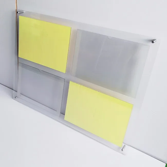 6 A4 Portraits Clear Wall Mounted Acrylic Information Noticeboard - Buy ...