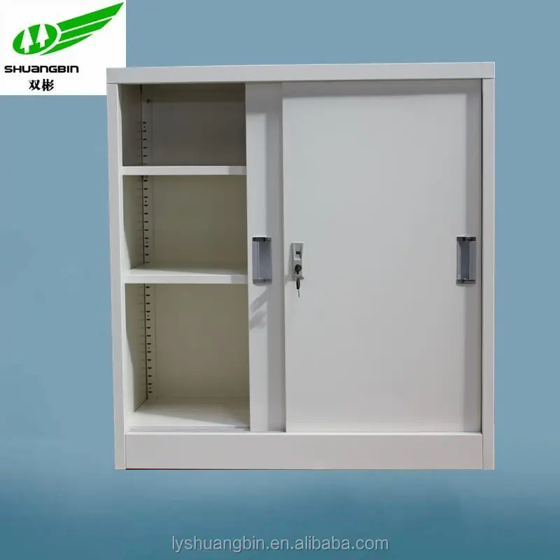 Office Furniture Steel Metal Small Sliding Door Mini Cupboard ...