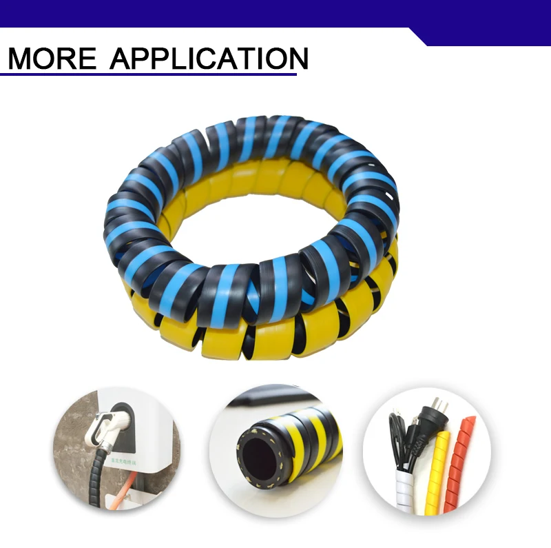 Plastic Spiral Hose Guard Hydraulic Flexible Insulated Waterproof Wire ...