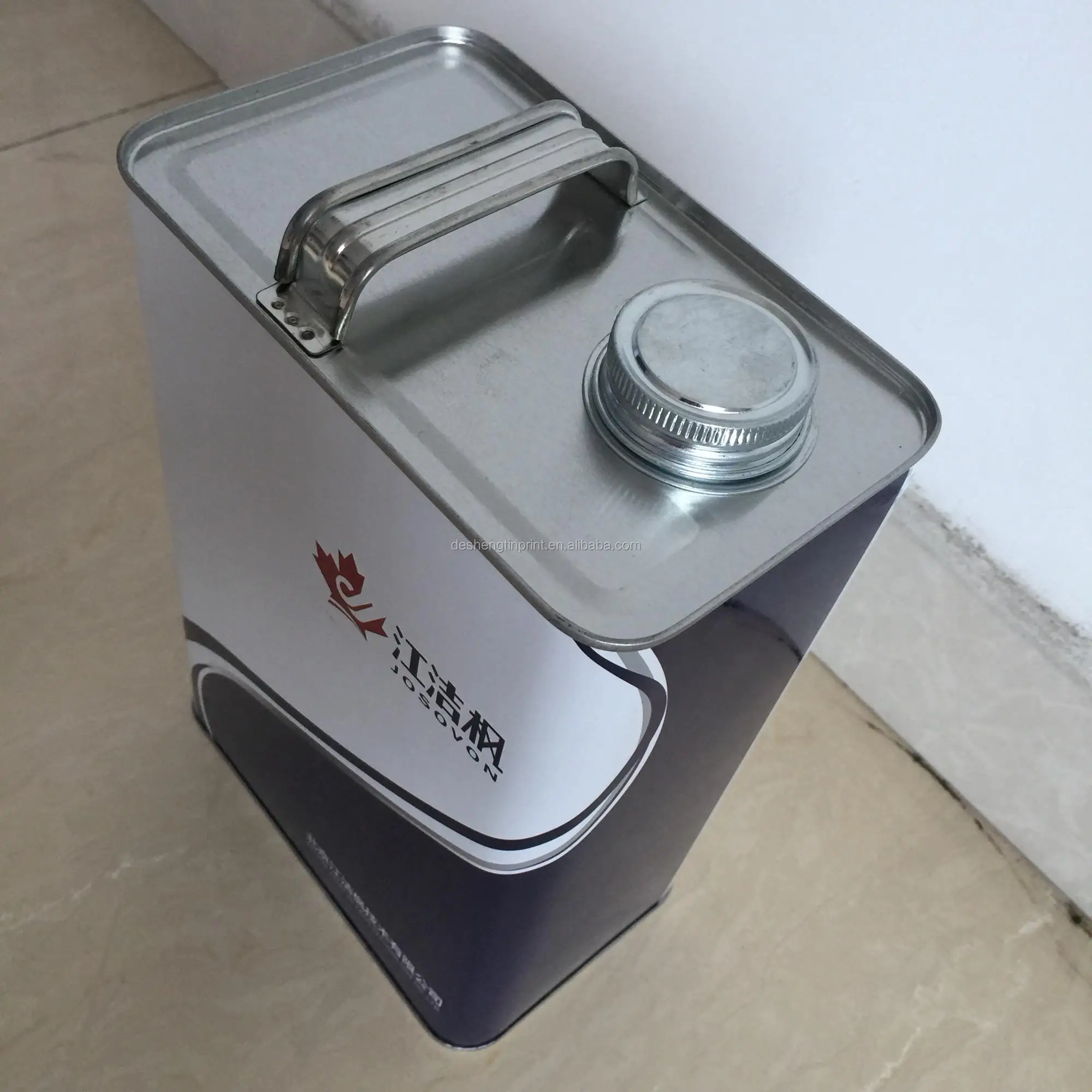 4 Liter Small Metal Tin Cans For Paint Gasoline Chemicals With Welded ...