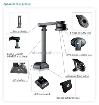 Usb Portable Document Camera,Digital Visualizer Projector - Buy A3 Usb ...