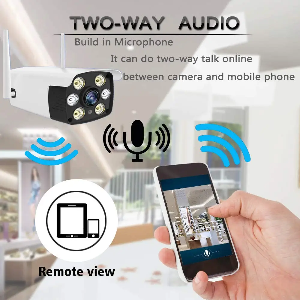 Wireless Wired Cctv Wifi Security Yousee 2cu Outdoor 1080p Bullet With ...