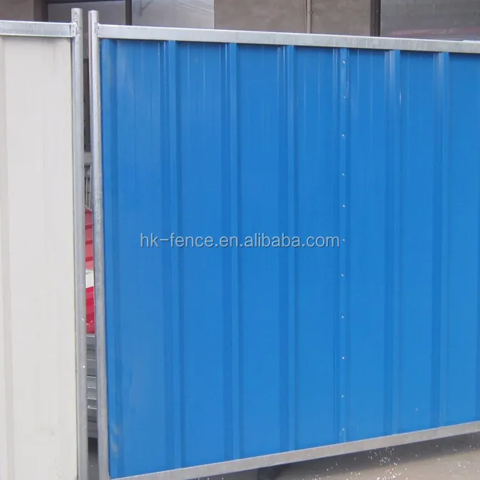 Running Construction Fencing Hoarding Panel Colour Steel Hoarding - Buy ...