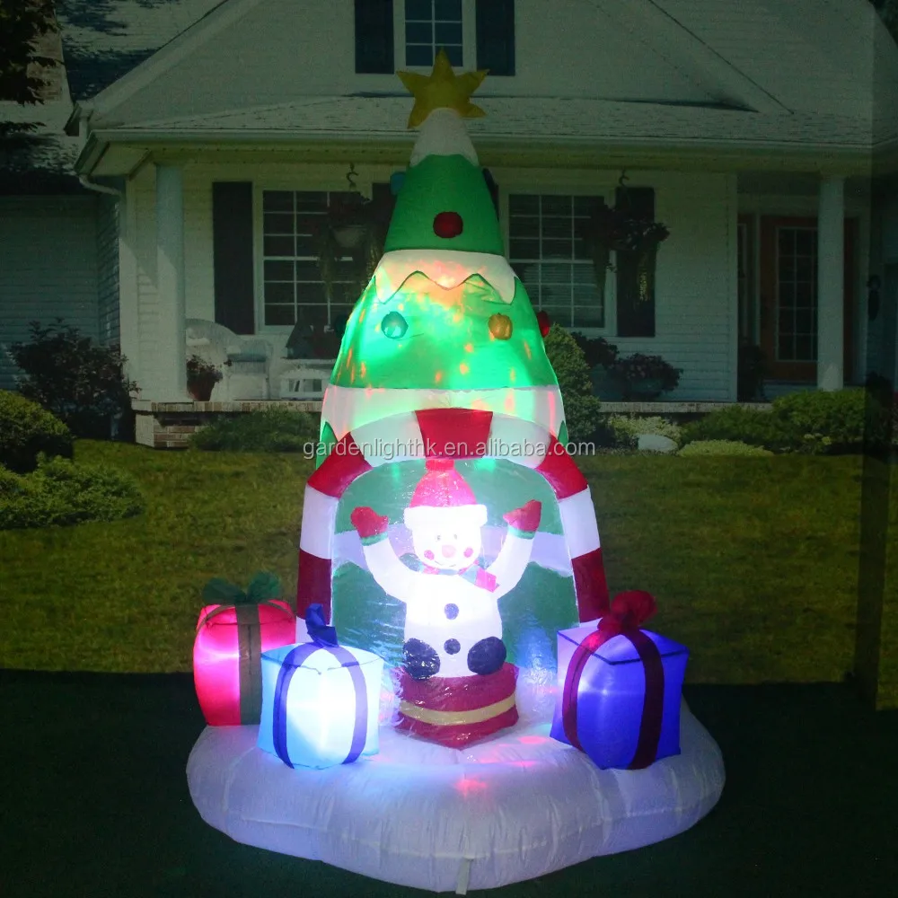 Holiday Time Airblown Christmas Inflatable 6ft Tree With Rotating ...