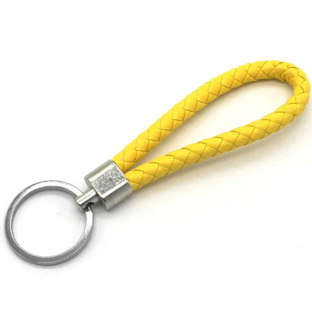Custom Woven Polyester Leather Rope Key Chain Gift Creative Key ...