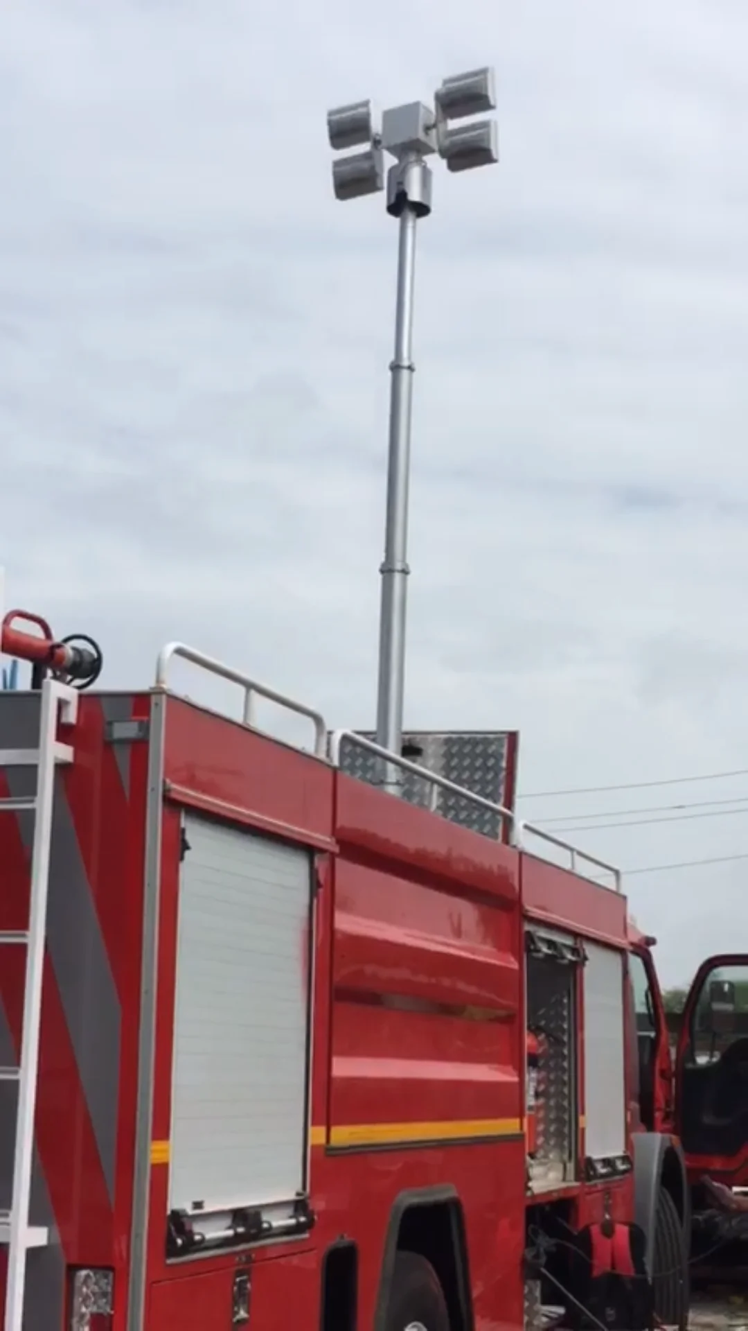 10ft Pneumatic Telescopic Mast Air Compressor Lifting Mast Aluminum ...