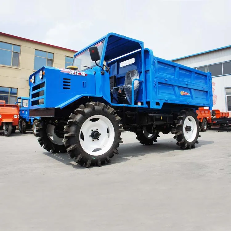 4WD Farm Tractor for Efficient Rice Transport in Paddy Fields