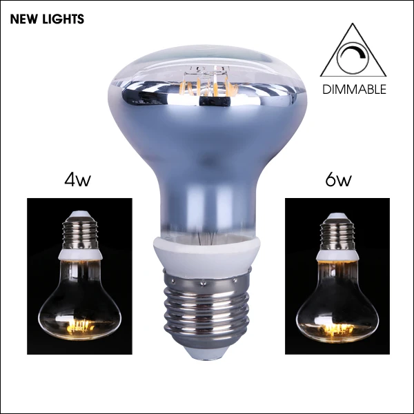 New 85-265v Filament R63 R80 E27 Led Bulb Mirror Filament Light Bulbs ...