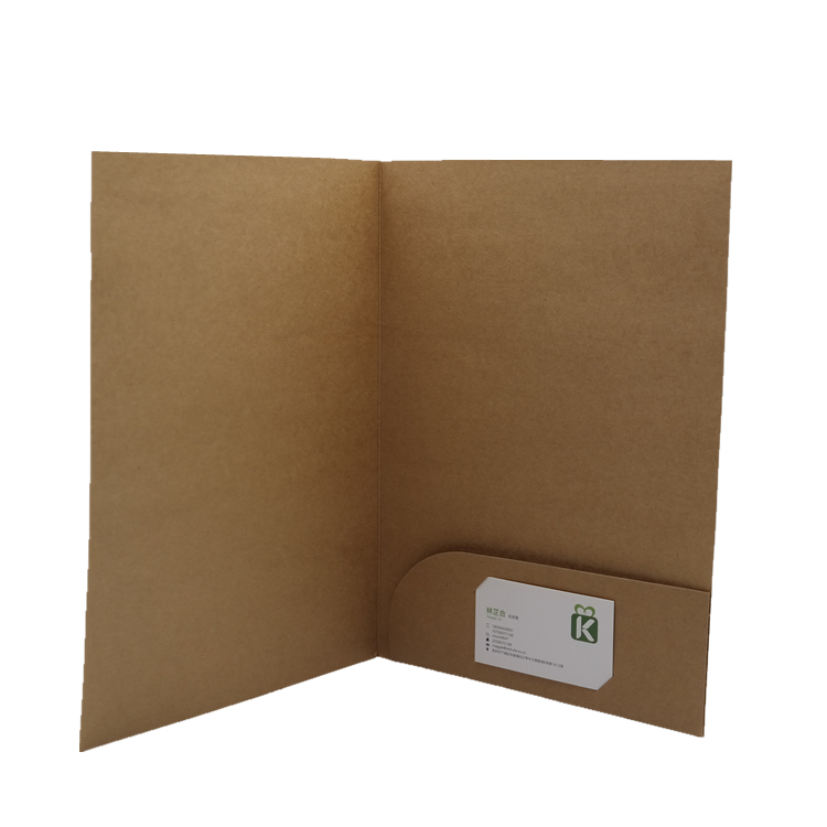 Customized Eco-Friendly Kraft Paper Folders - Fast & Durable