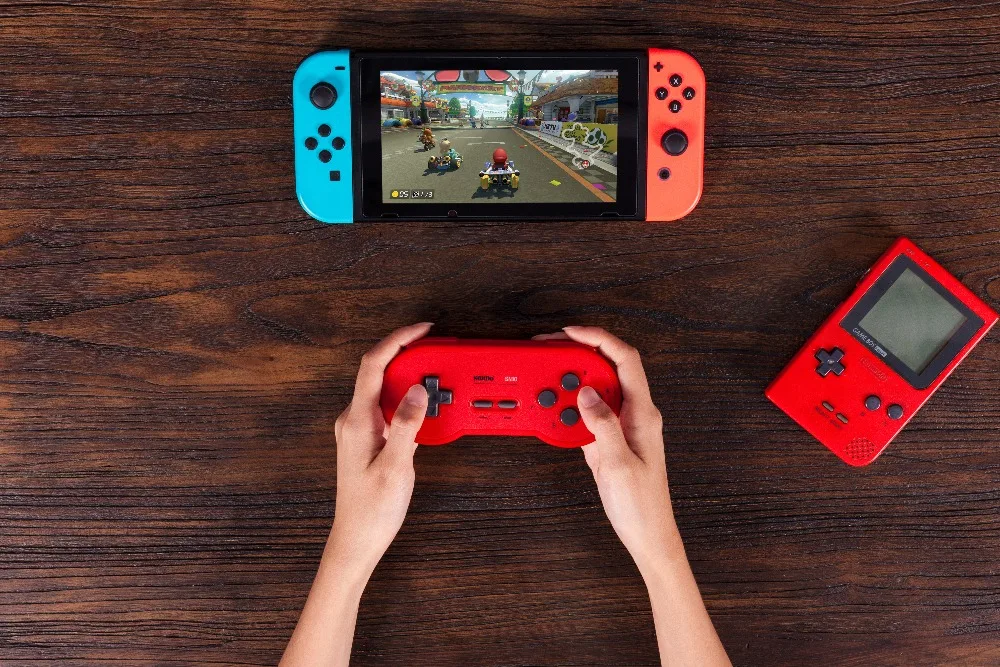 Official 8bitdo Sn30 Bluetooh Controller Rainbow Color Support Ninte ...