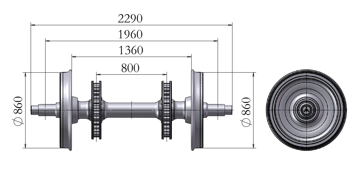 Railway Wheel And Railway Axle Assembly/wheelsets For Coach - Buy ...