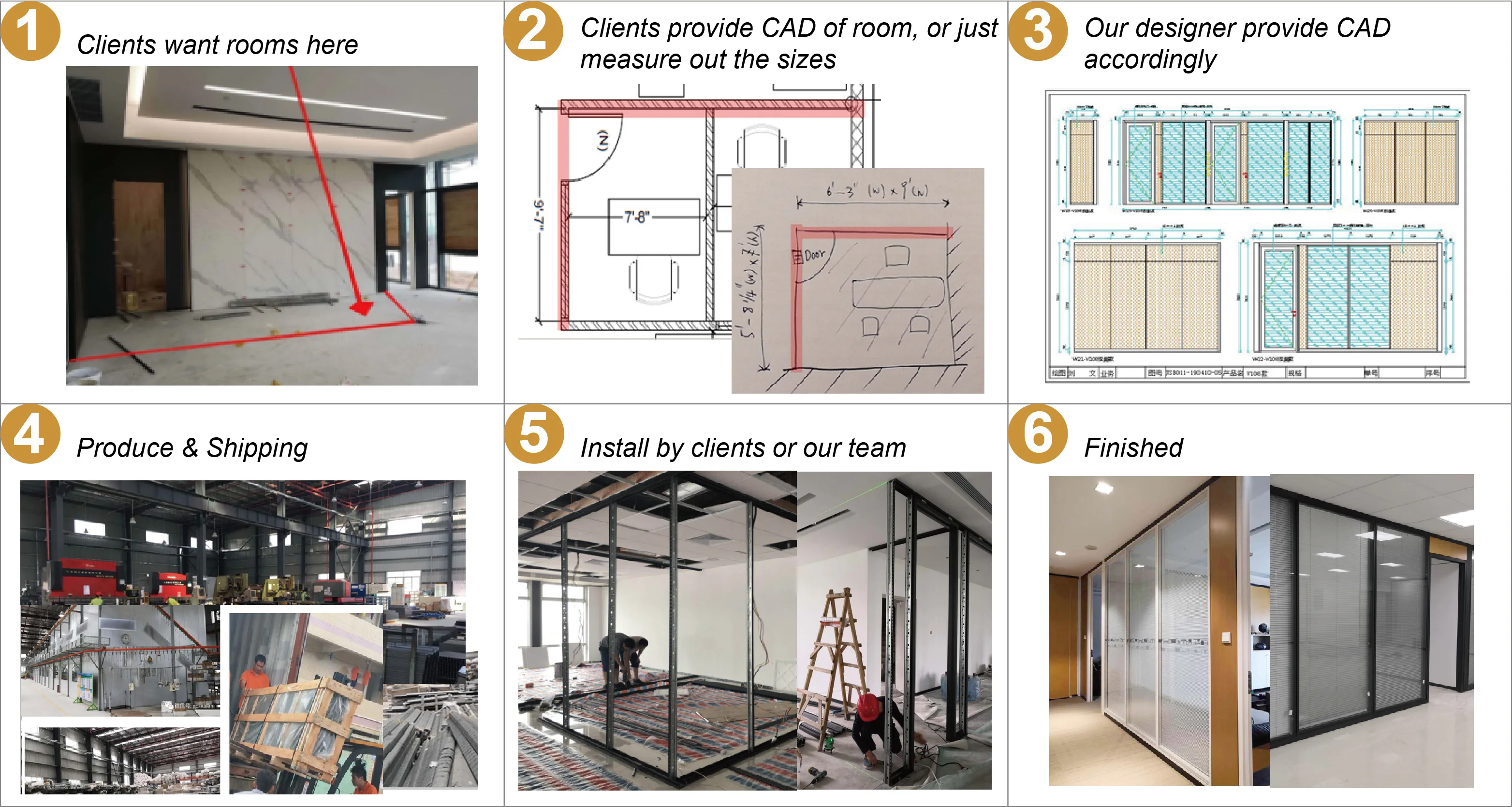 Eco Friendly Partition Walls Modular Partition High Quality Factory ...