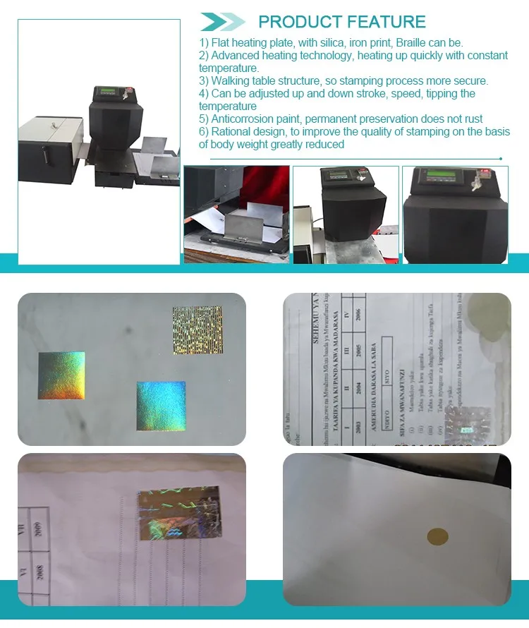 Fully Automatic Hologram Printing Machine Spot Uv Varnishing Machine ...