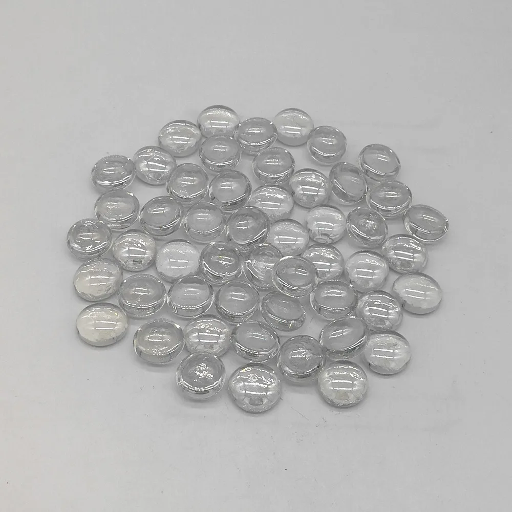 Wholesale Colorful Flat Glass Marbles for Fire Pit - 17-19MM