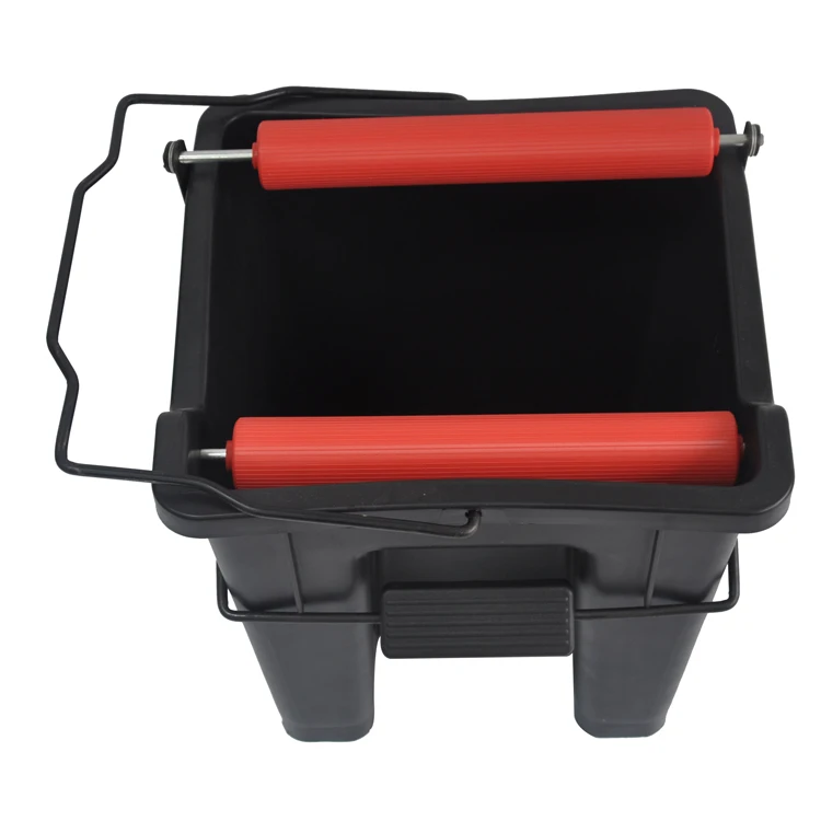 IMPA 174280 Plastic Black Marine Wringer Mop Bucket