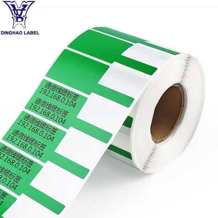 Custom Colored Printed Cable Wire Tag Stickers - Buy Cable Sticker,Wire ...