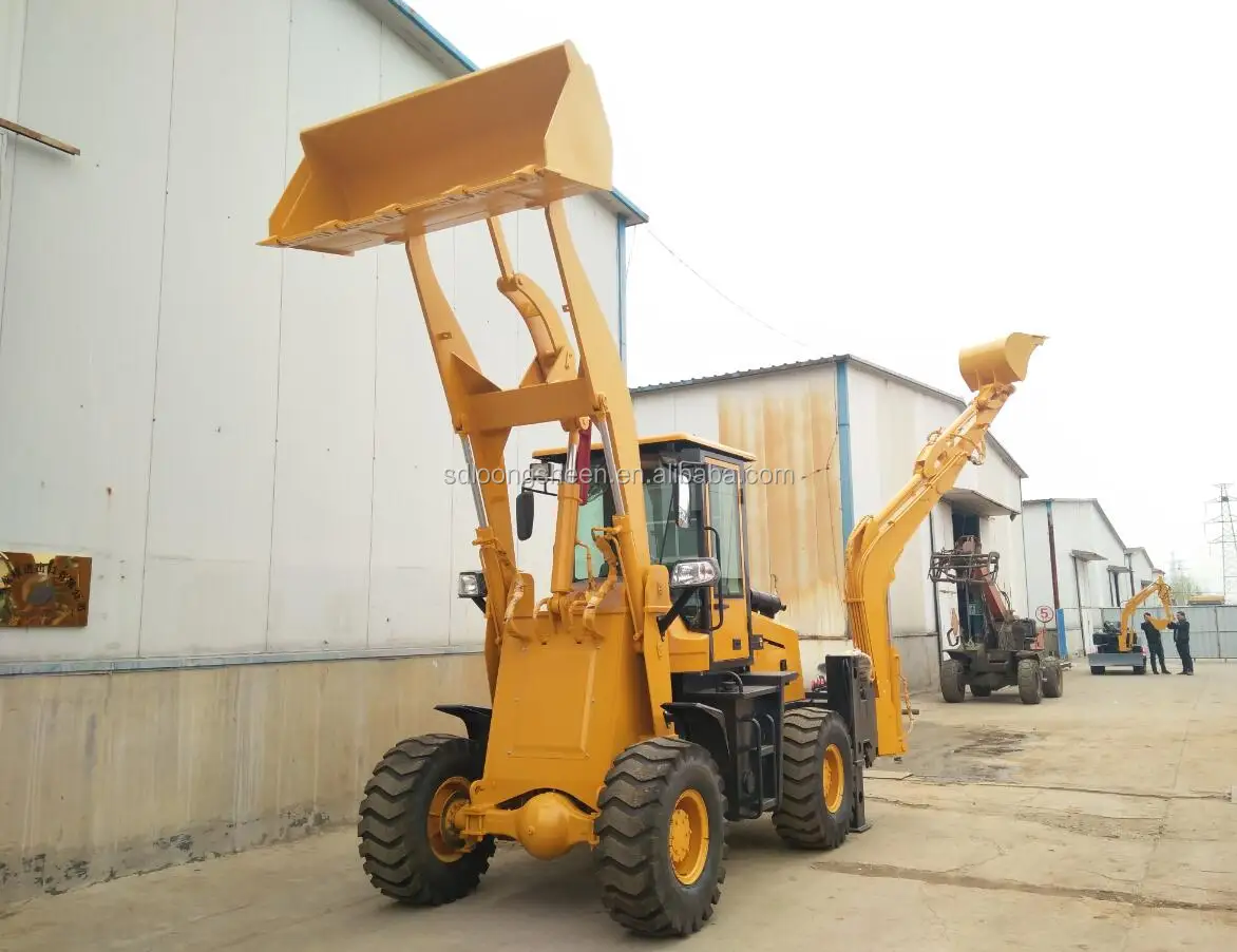 Mini Backhoe Loader with Fully Hydraulic System - Excavator Machinery, OEM