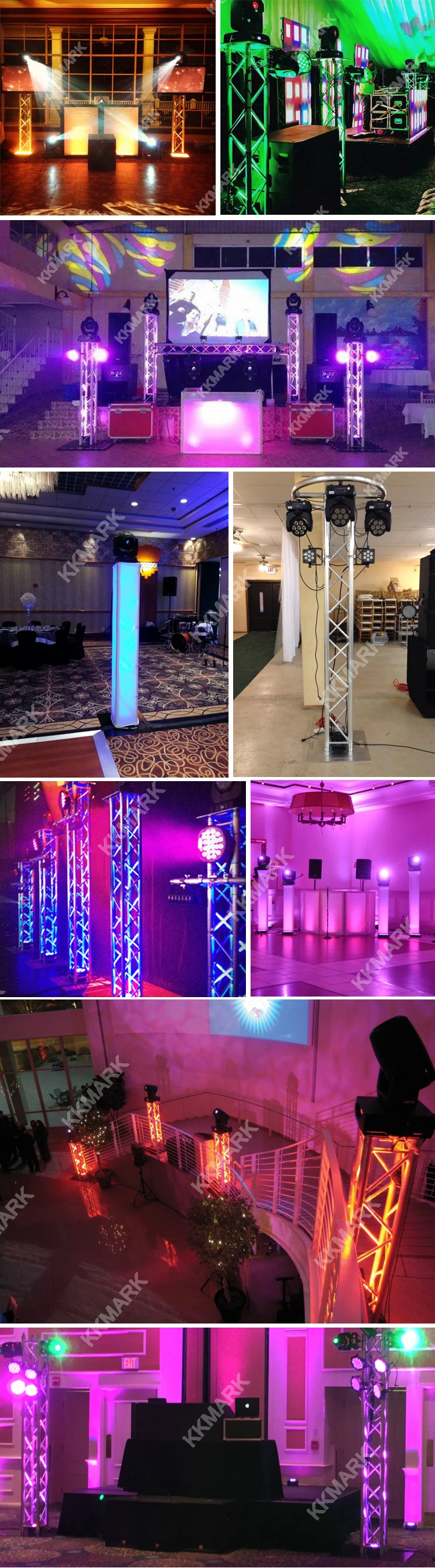 KKMARK Aluminium DJ Totem Structure Truss Tower pour Club Light Shows ...