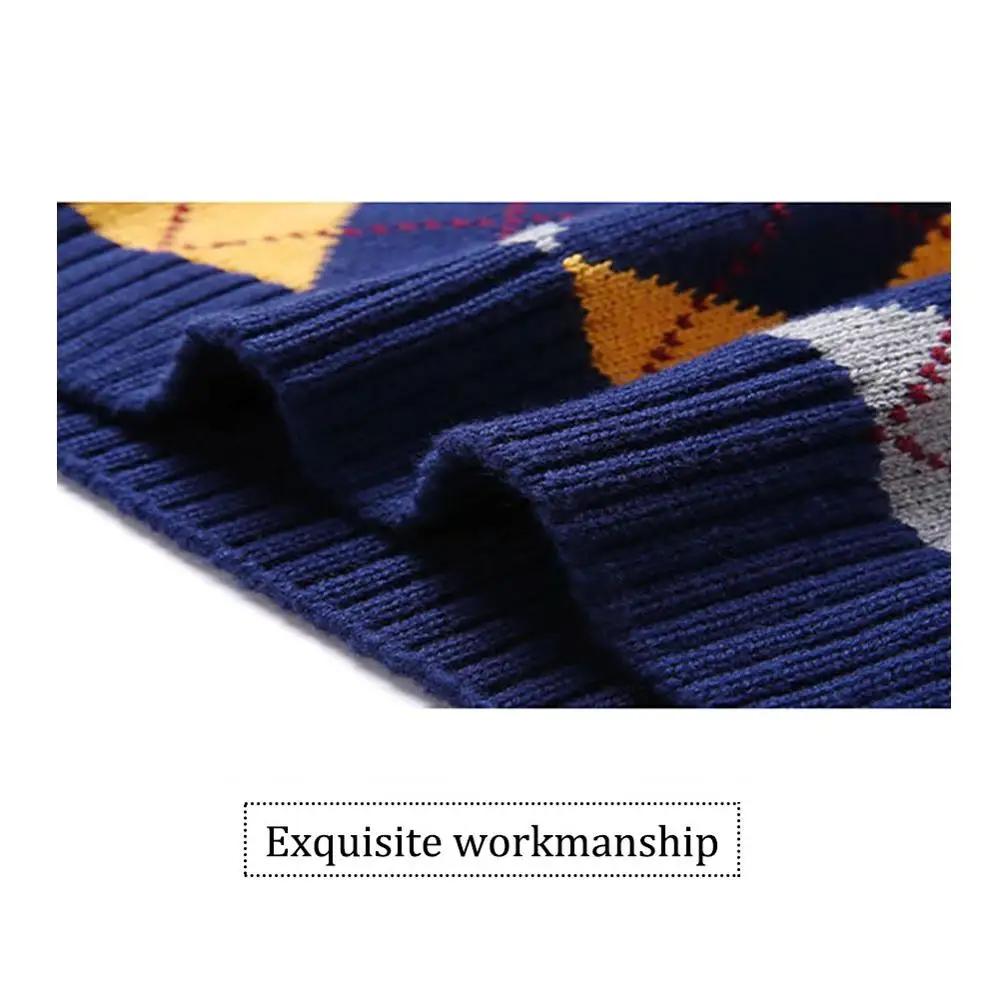 Hot Sale Child Sleeveless Sweater Knitted V-neck Anti-pilling Custom ...