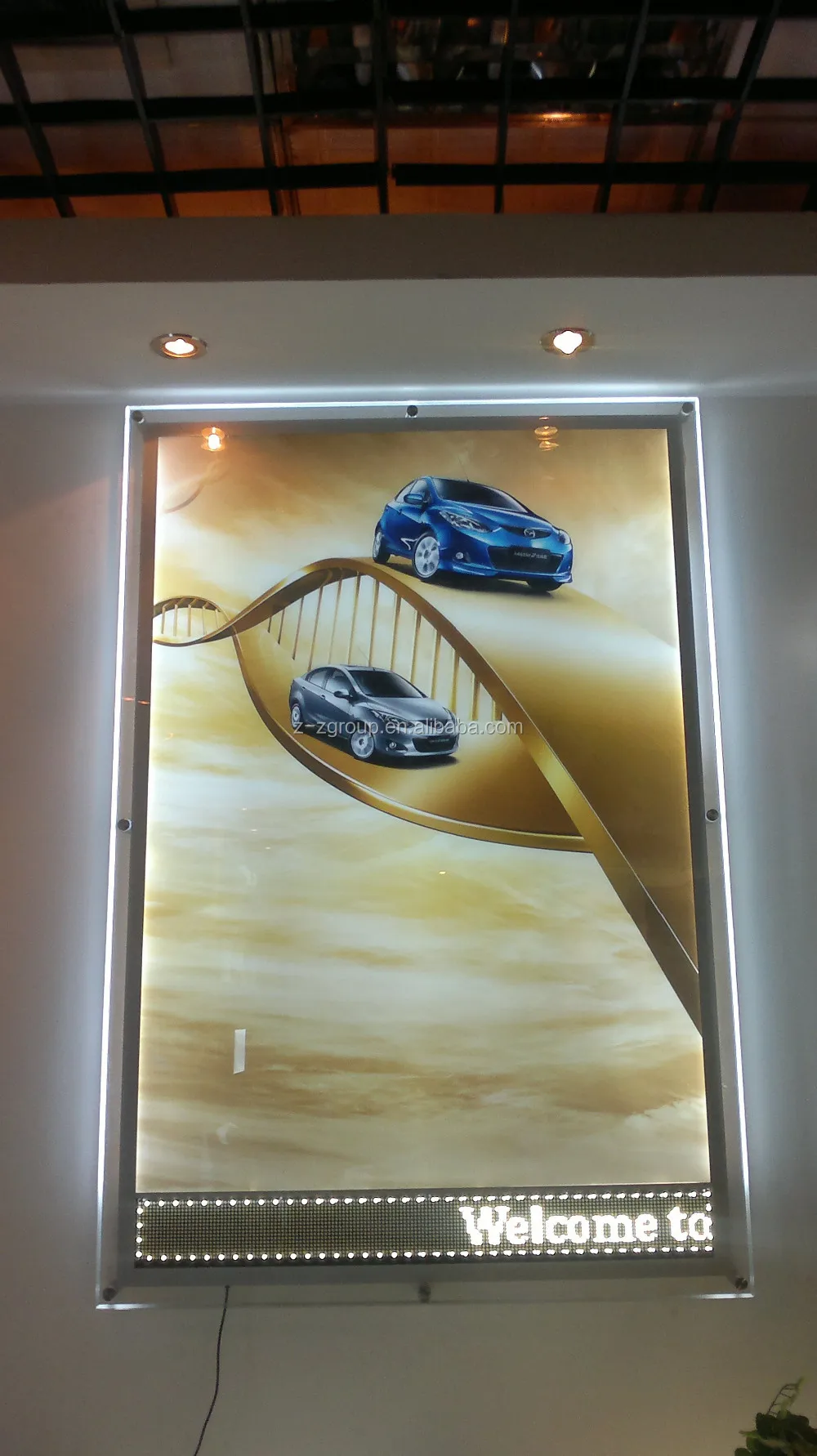 Illuminated A1,A2,A3,A4,A5 Acrylic Light Box Transparent Acrylic Panel ...