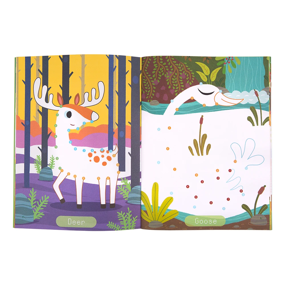 My First Dot-to-dot Drawing Book - Adorable Animals Drawing Paper For ...