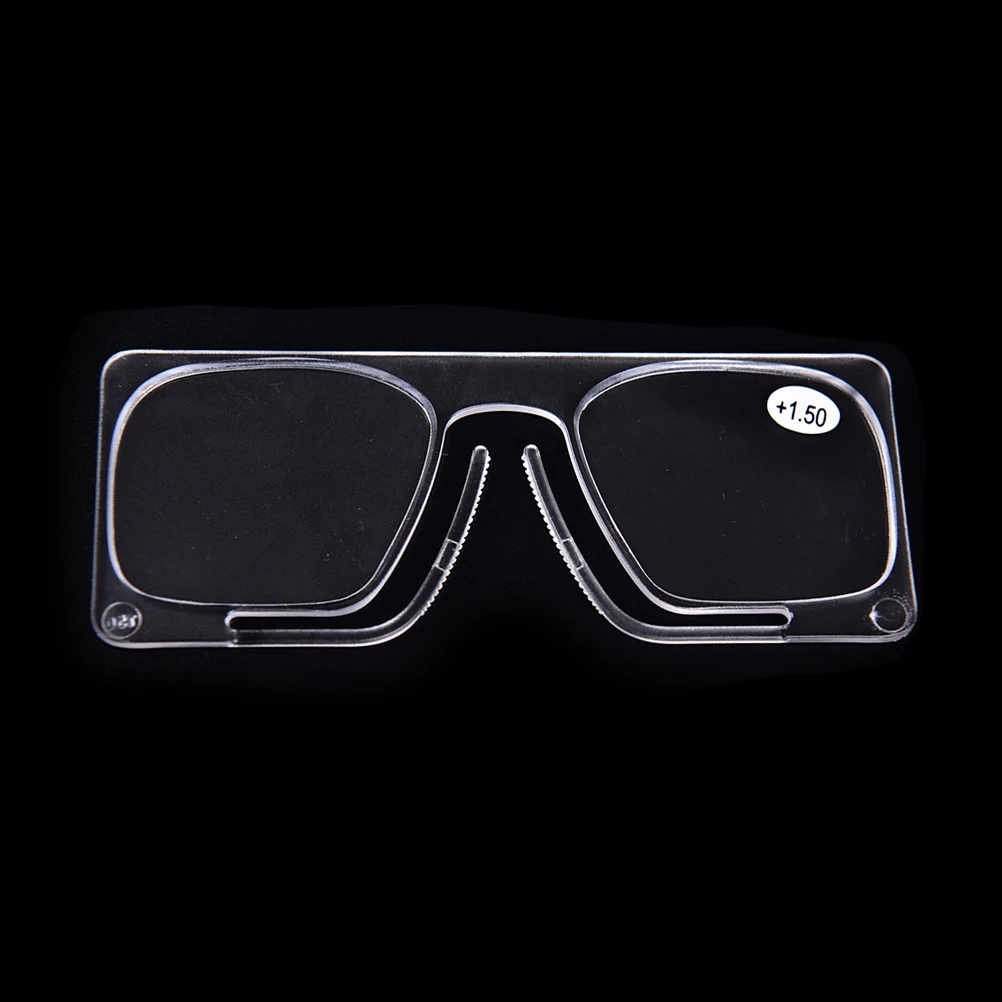 Plastic Transparent No Frame Clip On Reading Glasses Older Mirror Nose ...
