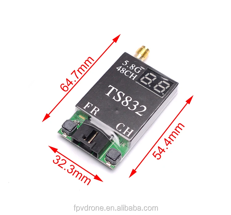 Ts832 48ch 5.8g 600mw 5km Wireless Audio/video Transmitter For Fpv Rc ...