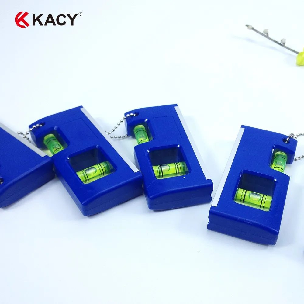Kacy 4 Inch Pocket Plastic Magnetic Mini Spirit Level With Keychain ...