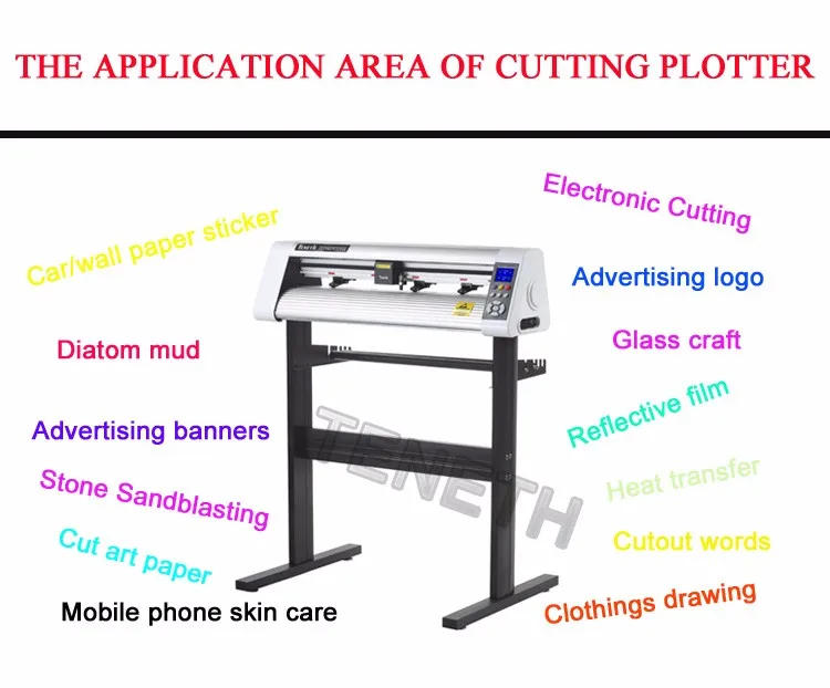 Teneth High Precision T-24a Paper Cutting Plotter High Quality Vinyl ...