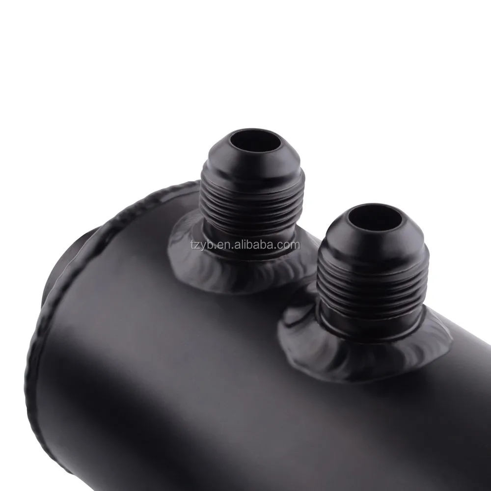 750ML Aluminum Baffled Oil Catch Can Breather Can With Drain Valve W ...