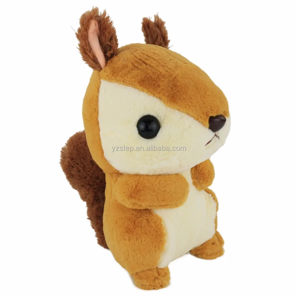Ce Audited 13 Inches Pink Brown Stuffed Squirrel Plush Toy - Buy ...