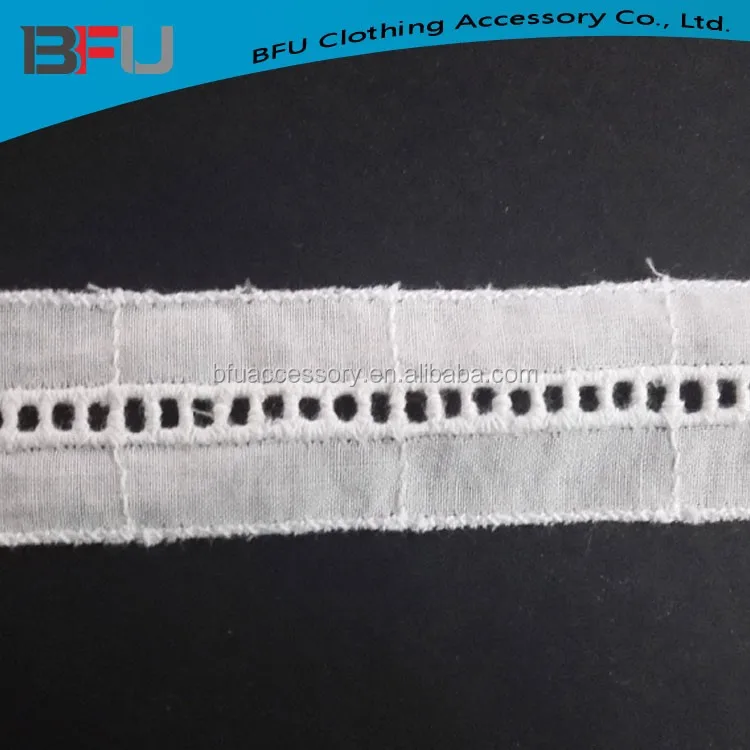 Big White Cotton Ladder Lace Factory Price Big Ladder Lace Cotton ...