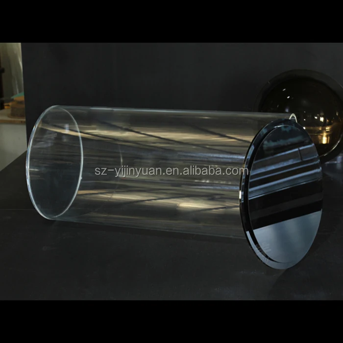 200mm Large Clear Acrylic Cylinder Tube Container With Lid - Buy ...