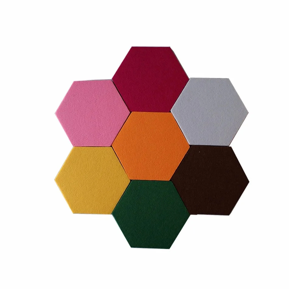 Hexagonal Felt Polyester Fiber Acoustic Panels For Soundproofing - Buy ...