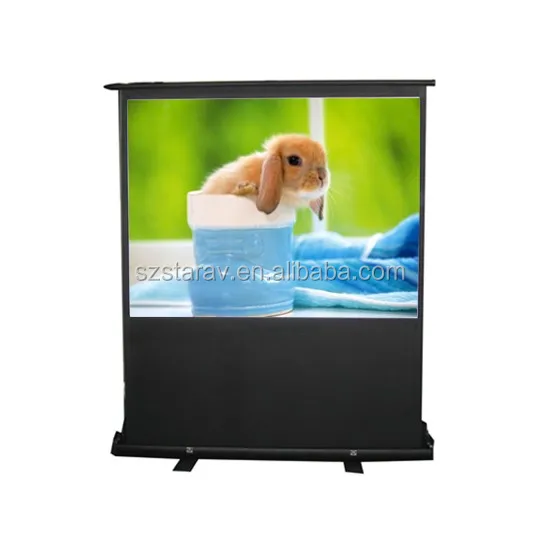 Floor Pull Up Projection Screen/portable Floor Standing Projector ...