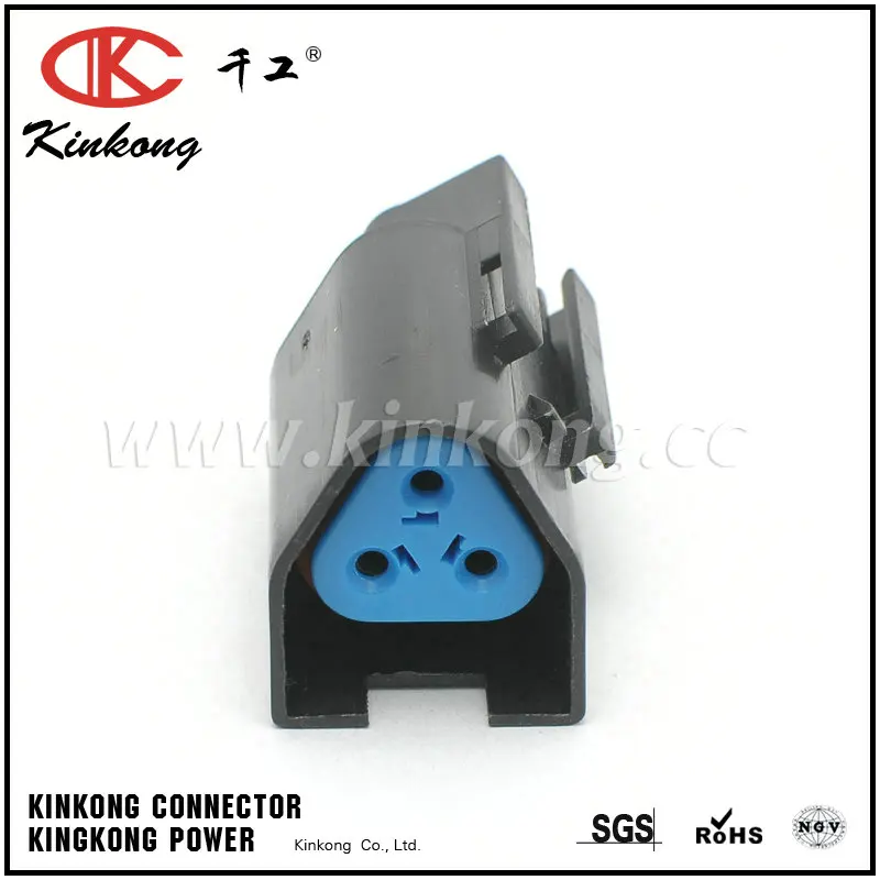 3 Pin Triangle Female Waterproof Automotive Electrical Connector ...