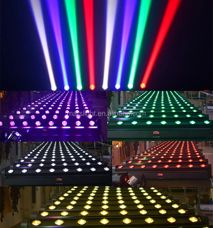 8x10 W 4in1 Narrow Beam Angle Led Mobile Heads Pixel Beam Moving Bar ...