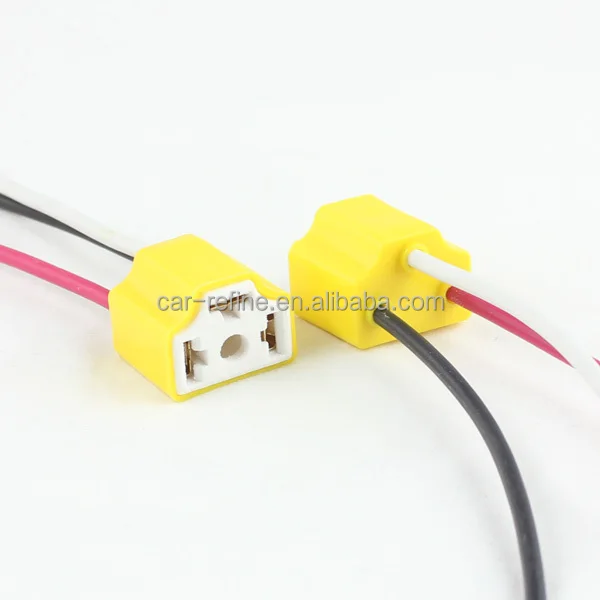 H4 Ceramic Plug LED Bulb Holder - 120 Watts, Heat Resistant