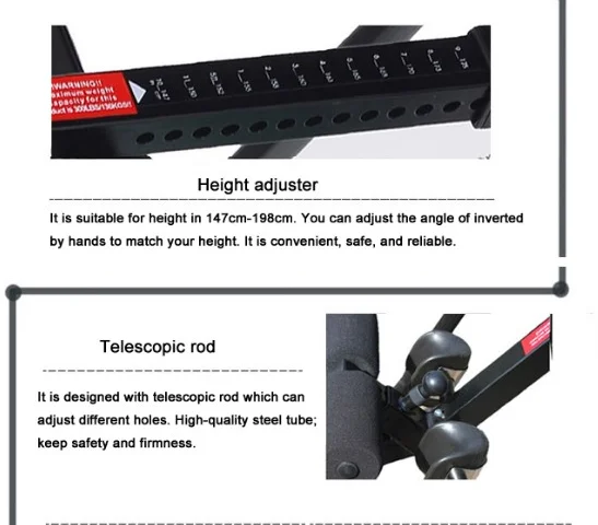 Hot Selling Fold Away Inversion Table Super Gym Equipment Back Pain ...