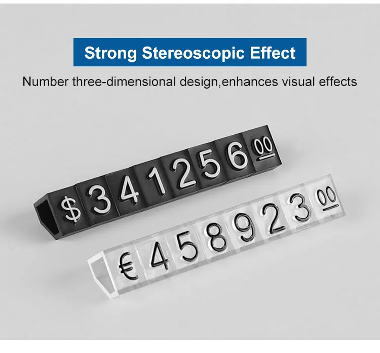 Three-dimensional Convex Digital Plastic Jewelry watch store retail ...