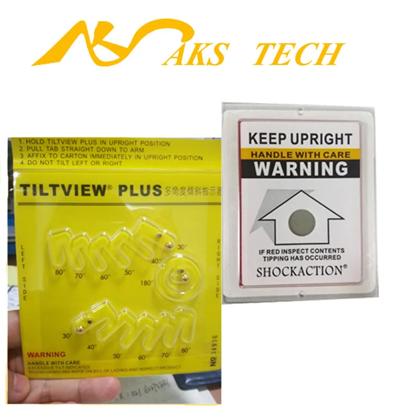 Oem Shockaction Cargo Indicator Tilt Label For Warning And Monitoring ...