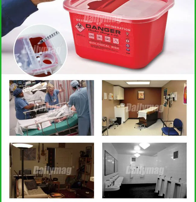 Fda 5l Cardboard Biohazard Medical Sharps Safety Box For Hospital Used ...